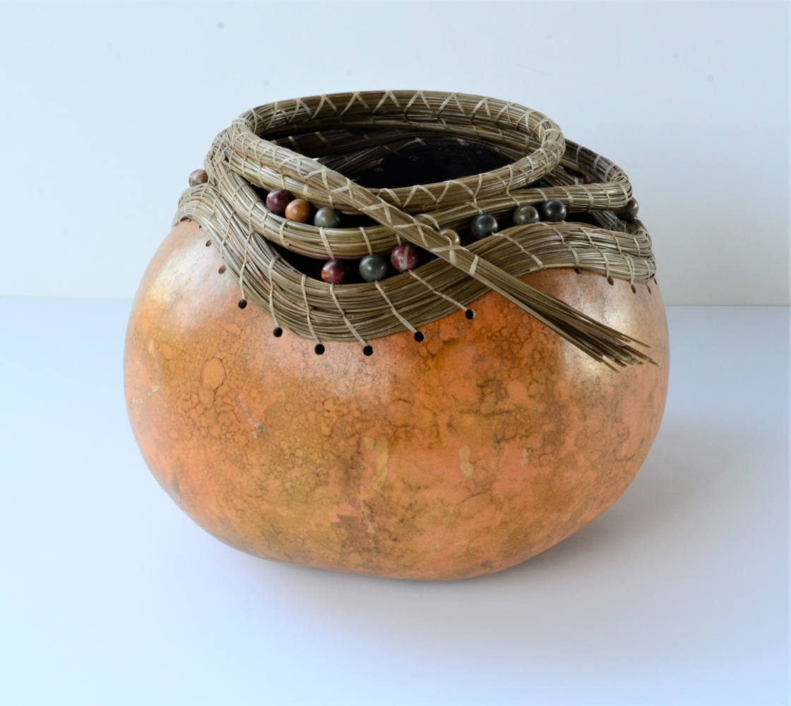 Pine Needle Gourd Basket with Alcohol Inks Examples – Art Guild of ...