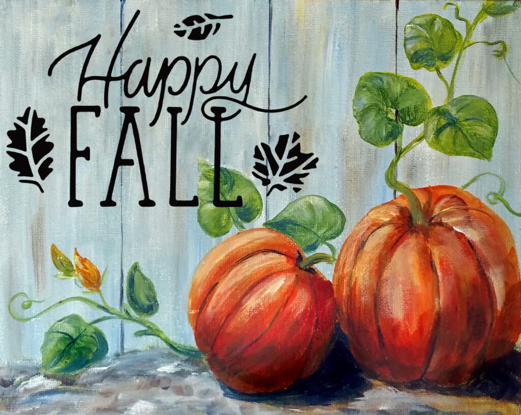 251024 FALL Into Fall painting TWO Acrylic Paintings with Carol Robin ...